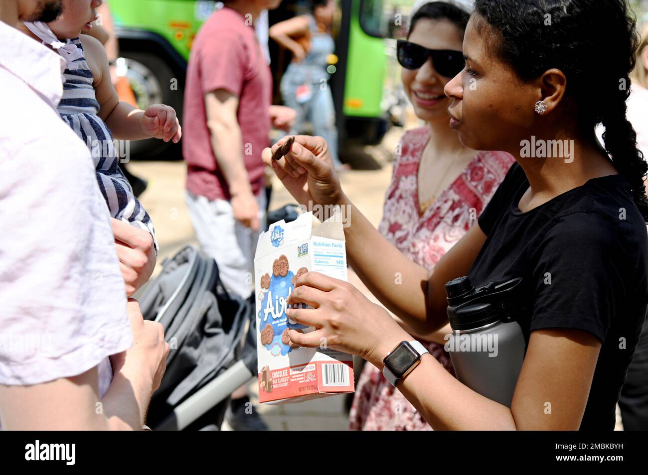 IMAGE DISTRIBUTED FOR AIRLY FOODS - A woman enjoys the Airly Chocolate ...