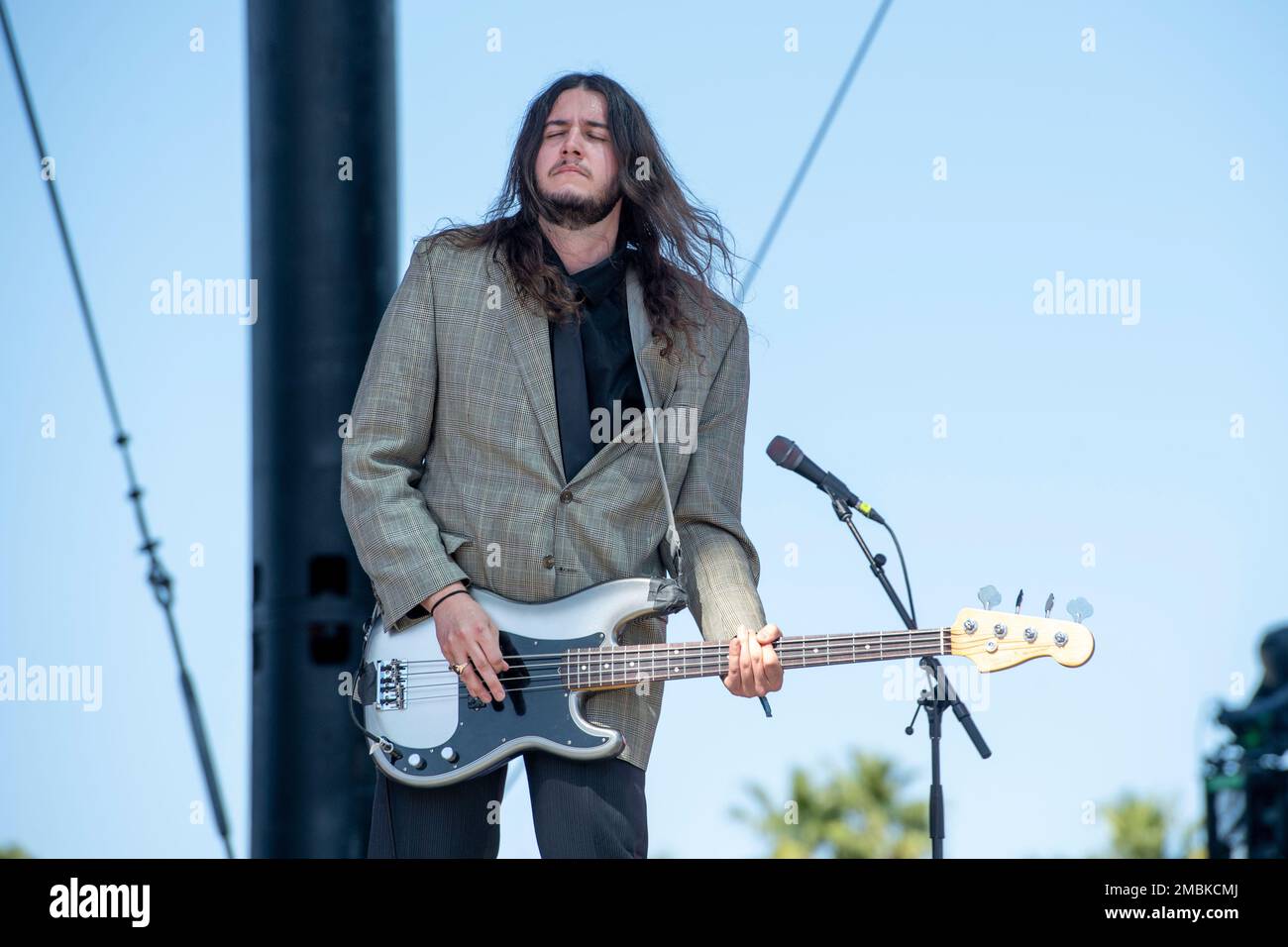 Anthony Vaccaro of Beach Bunny performs at the Coachella Music & Arts ...