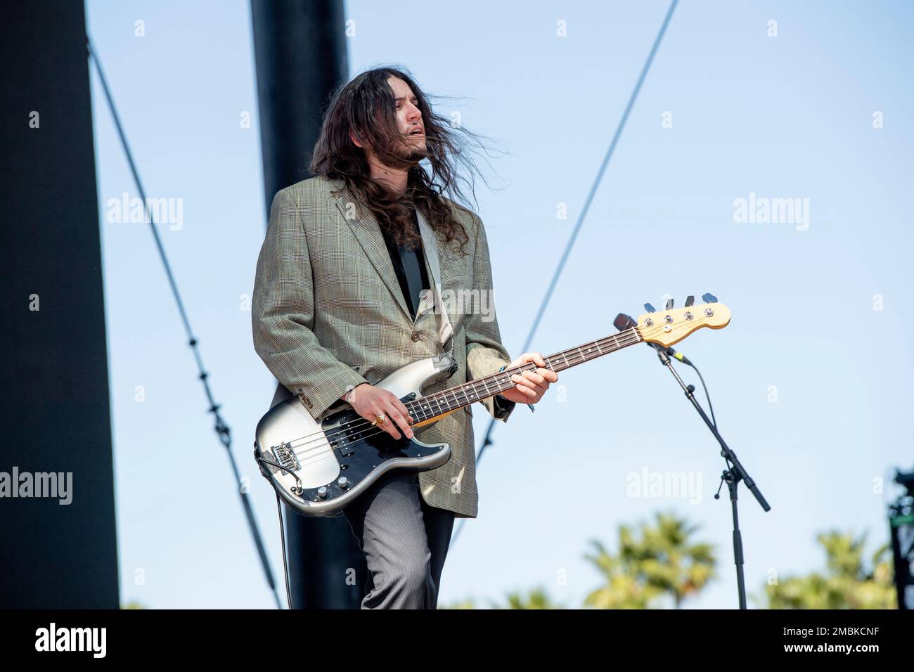Anthony Vaccaro of Beach Bunny performs at the Coachella Music & Arts ...