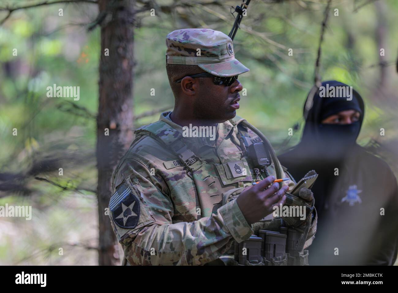 U.S. Army Sgt. 1st Class Lateef Green, platoon sergeant and lane ...