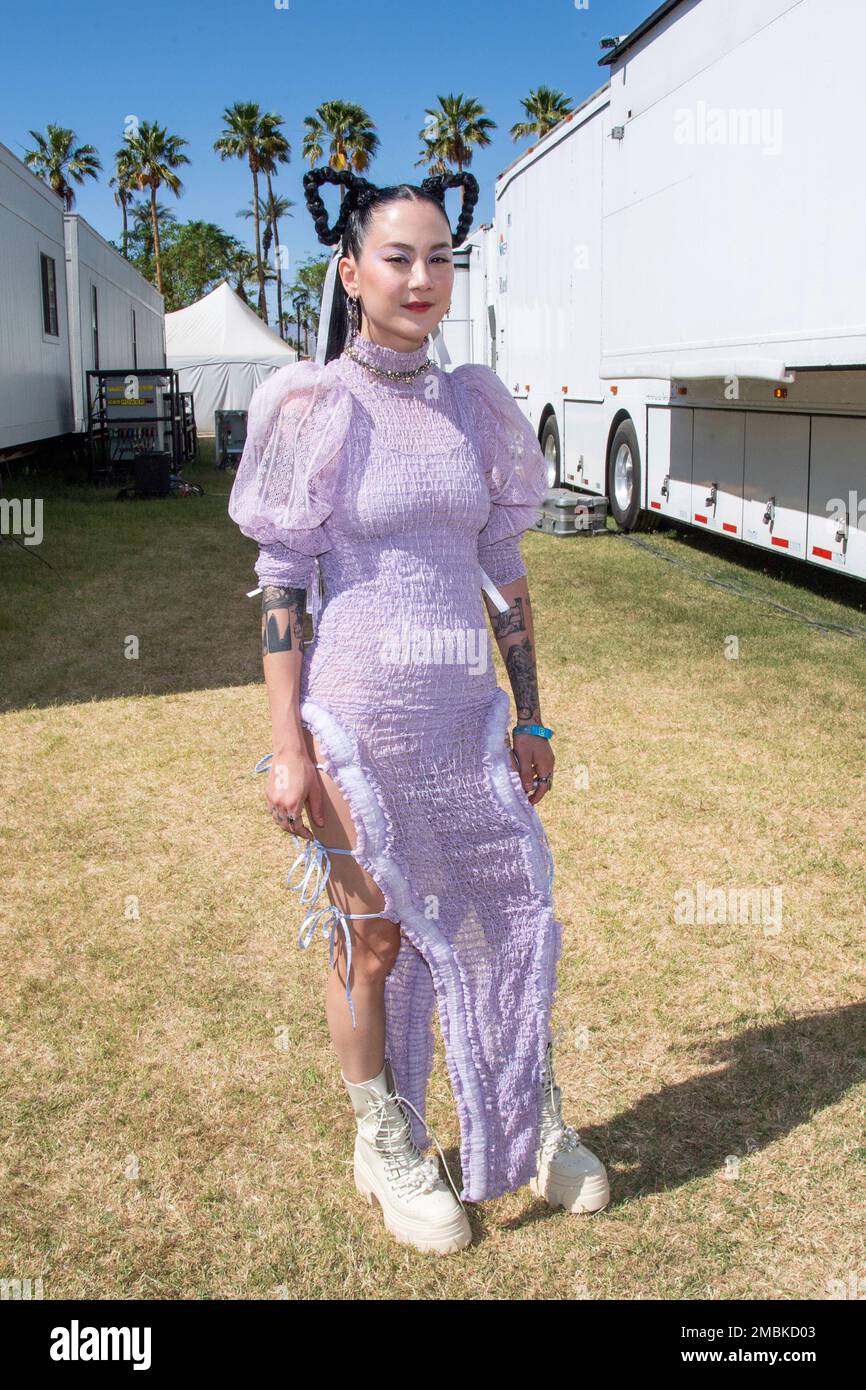 Japanese Breakfast poses at the Coachella Music & Arts Festival at the ...