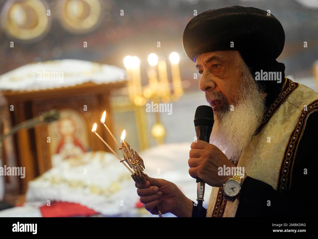 Bishop Daniel leads a midnight service to celebrate Christ's ...