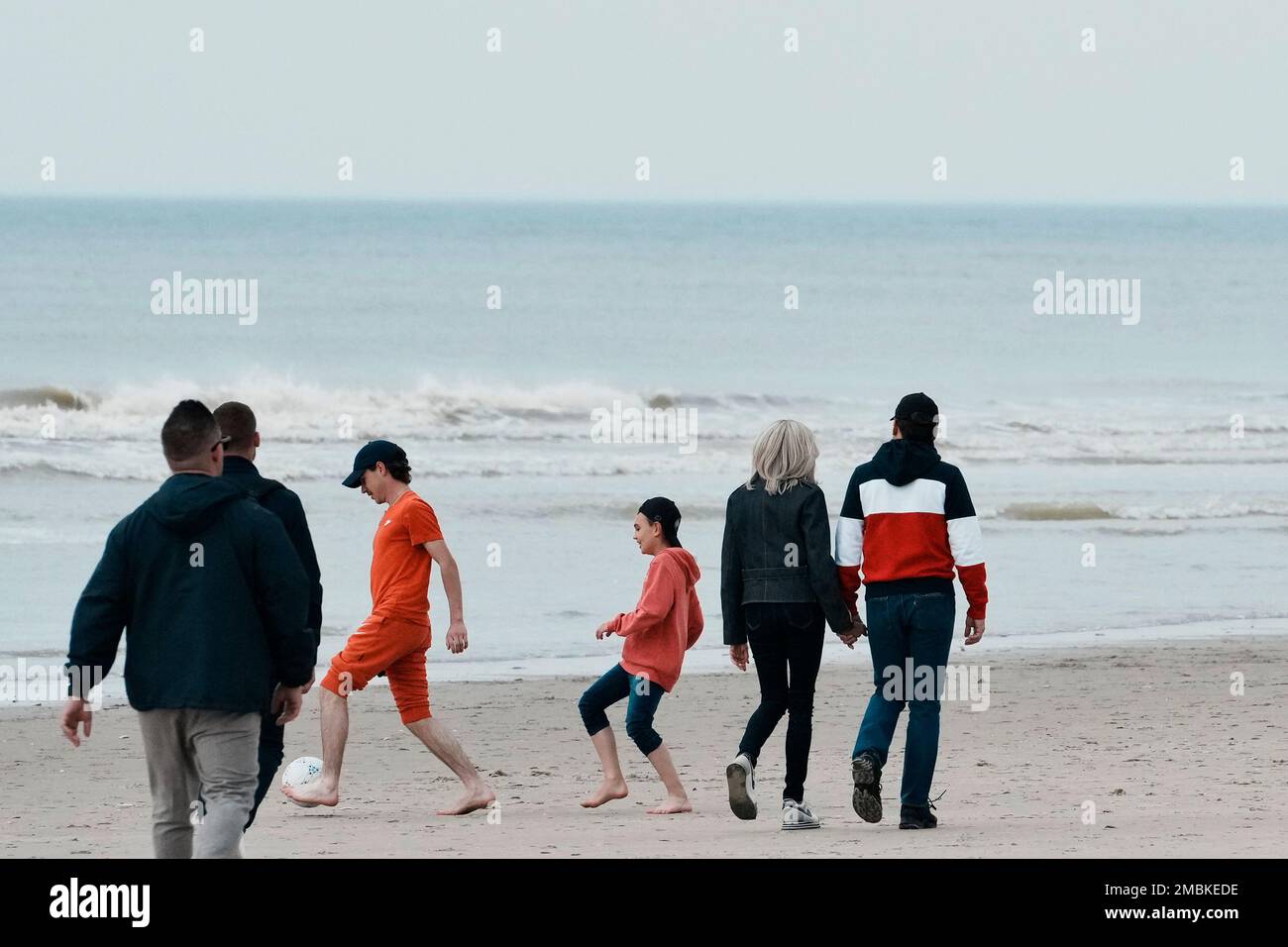 Centrist candidate and French President Emmanuel Macron, right, and his ...