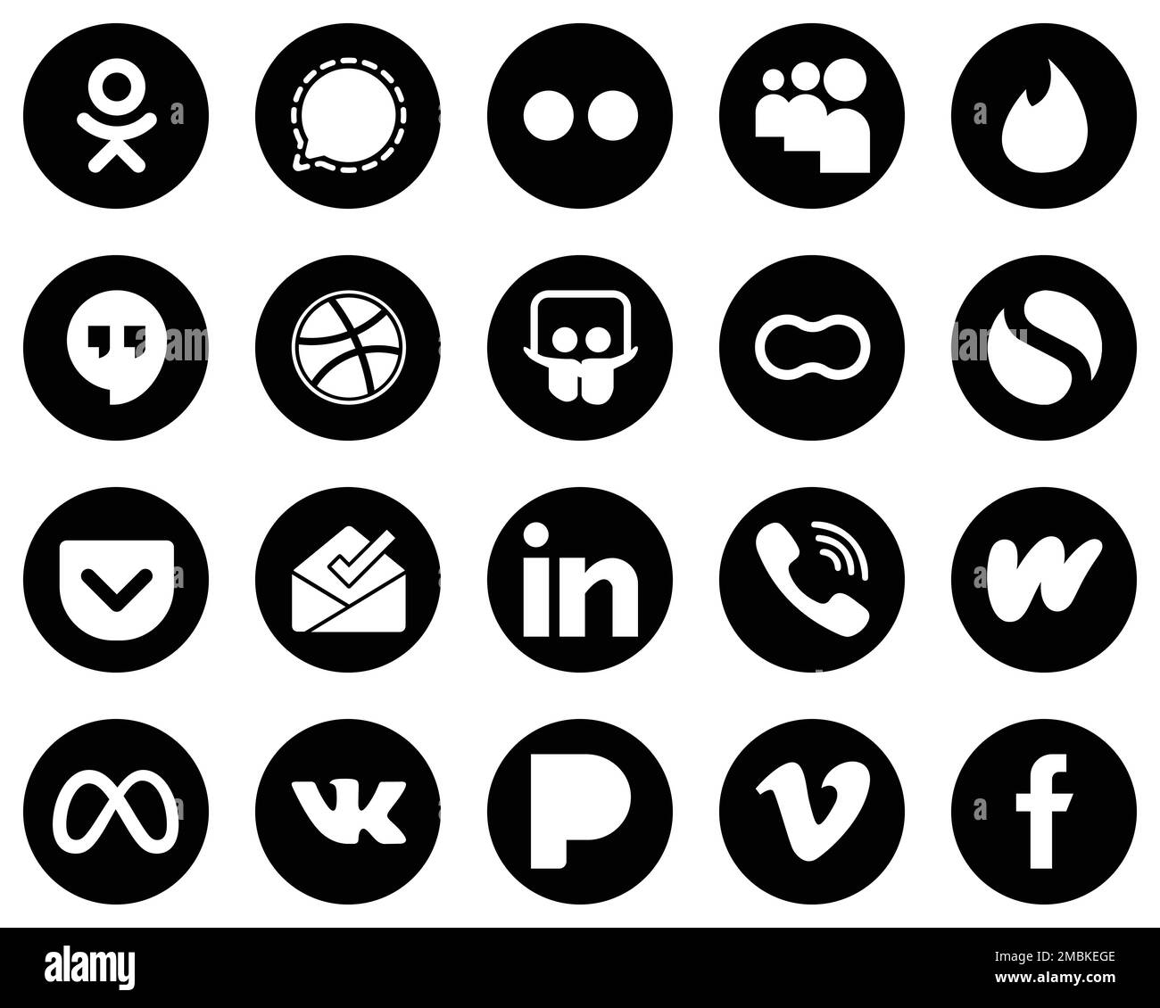 20 Professional White Social Media Icons on Black Background such as ... 20 Professional White Social Media Icons on Black Background such as ...