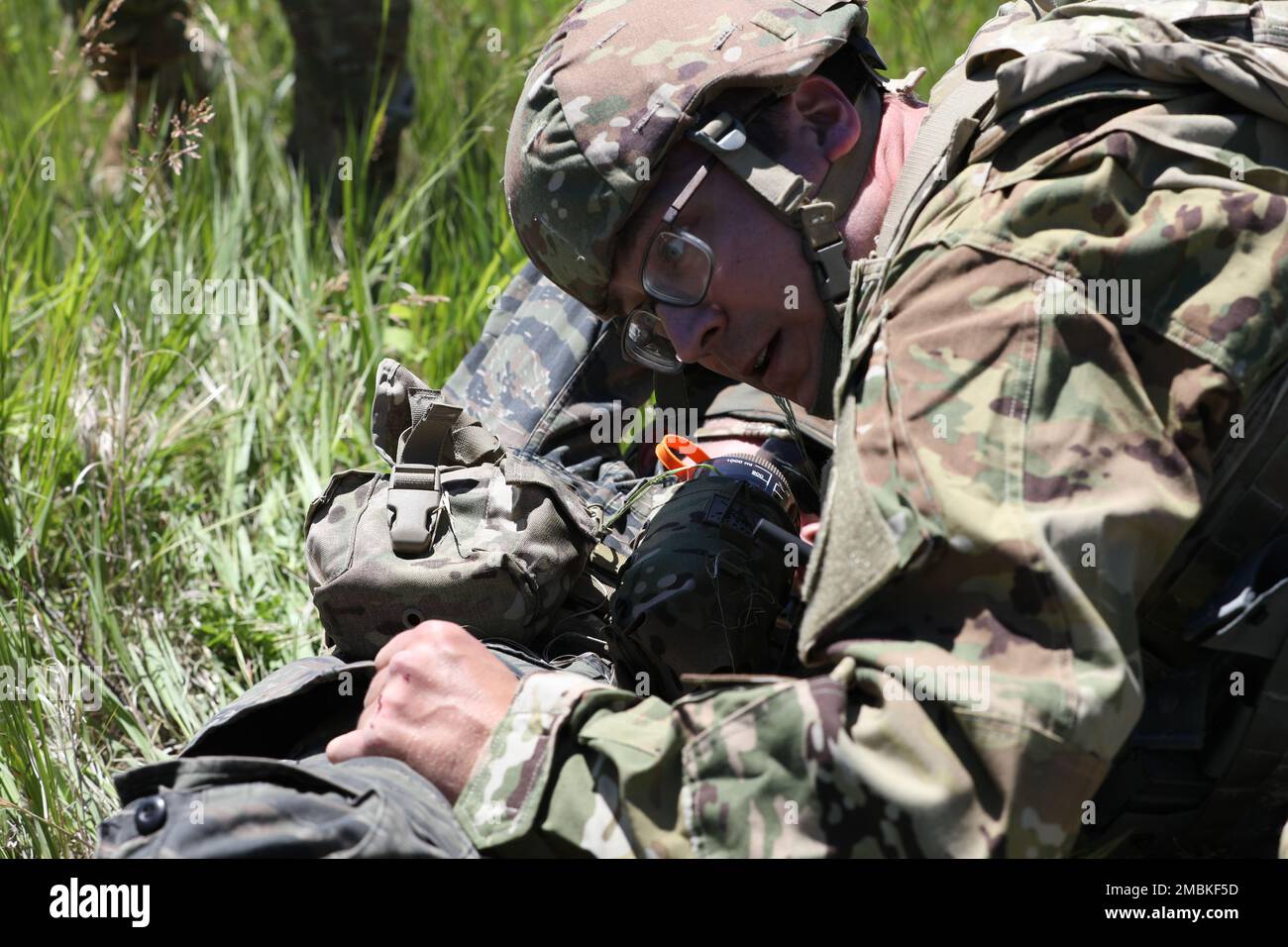 U.S. Army Staff Sgt. Colton Belmore assigned to Delta Company, 1st ...
