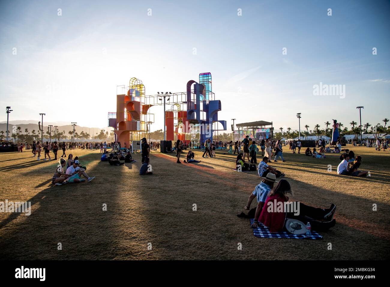 Festivalgoers are seen at the Coachella Music & Arts Festival at the ...