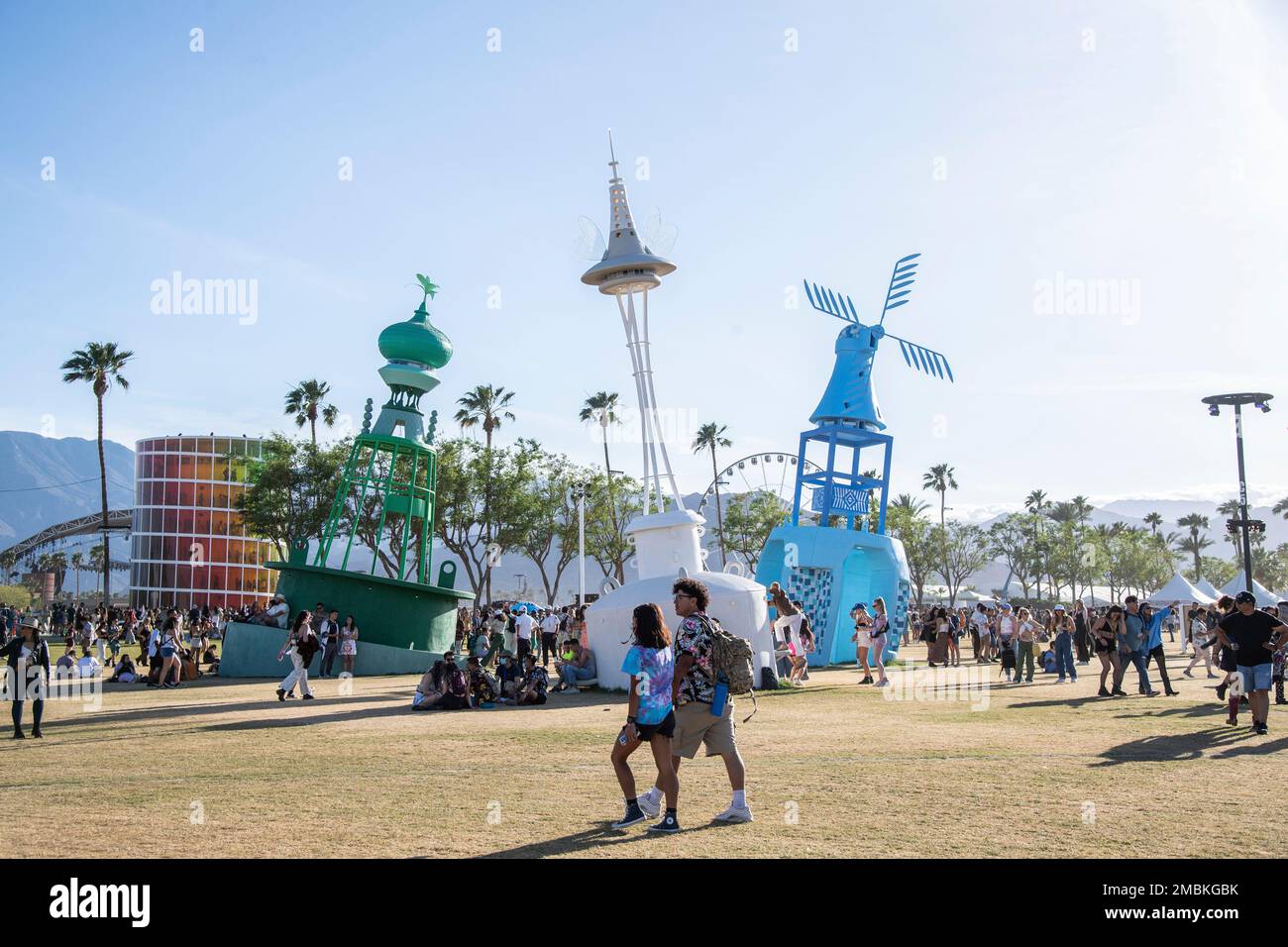 Festivalgoers are seen at the Coachella Music & Arts Festival at the ...
