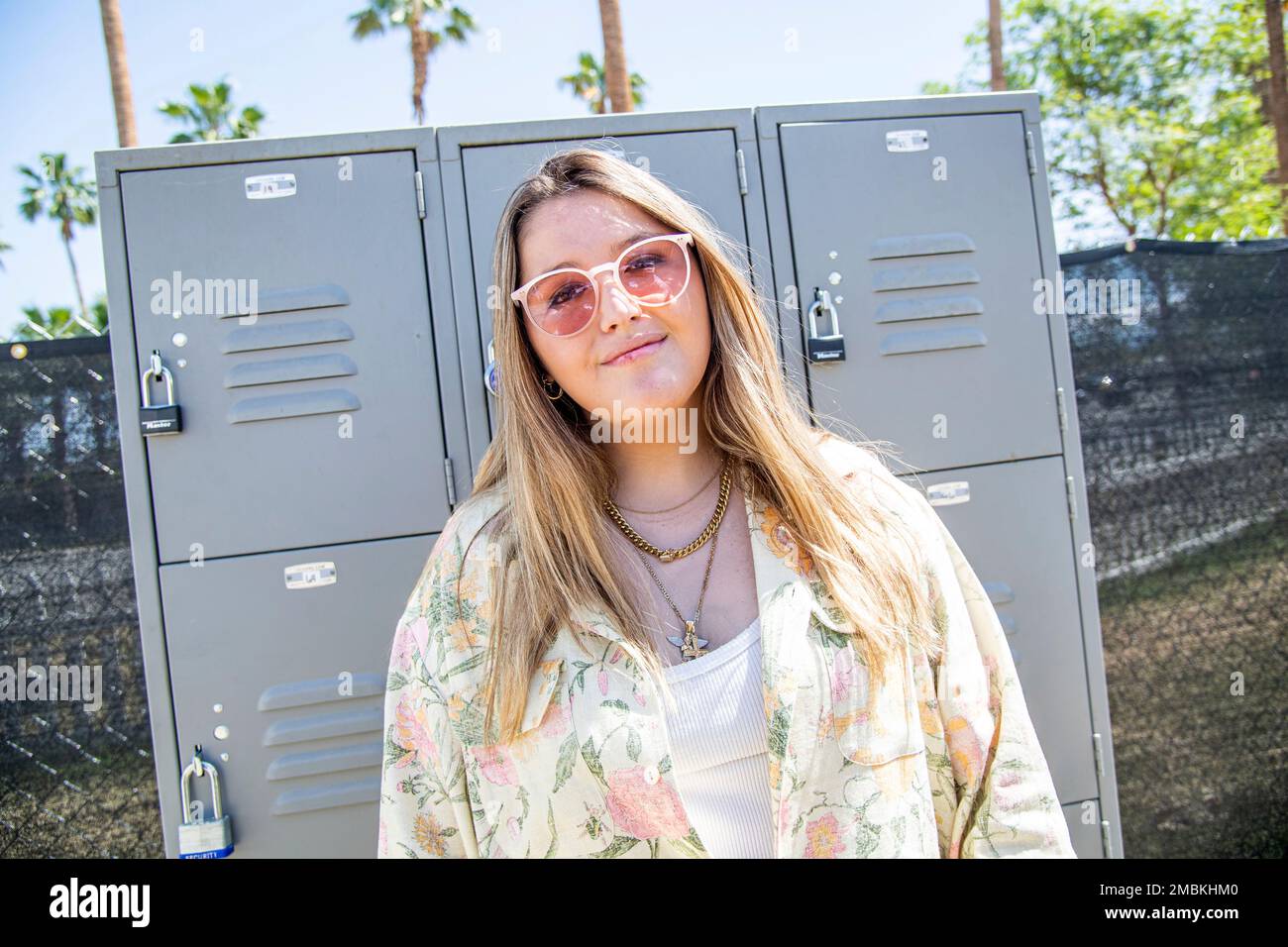 Chelsea Cutler poses at the Coachella Music & Arts Festival at the ...