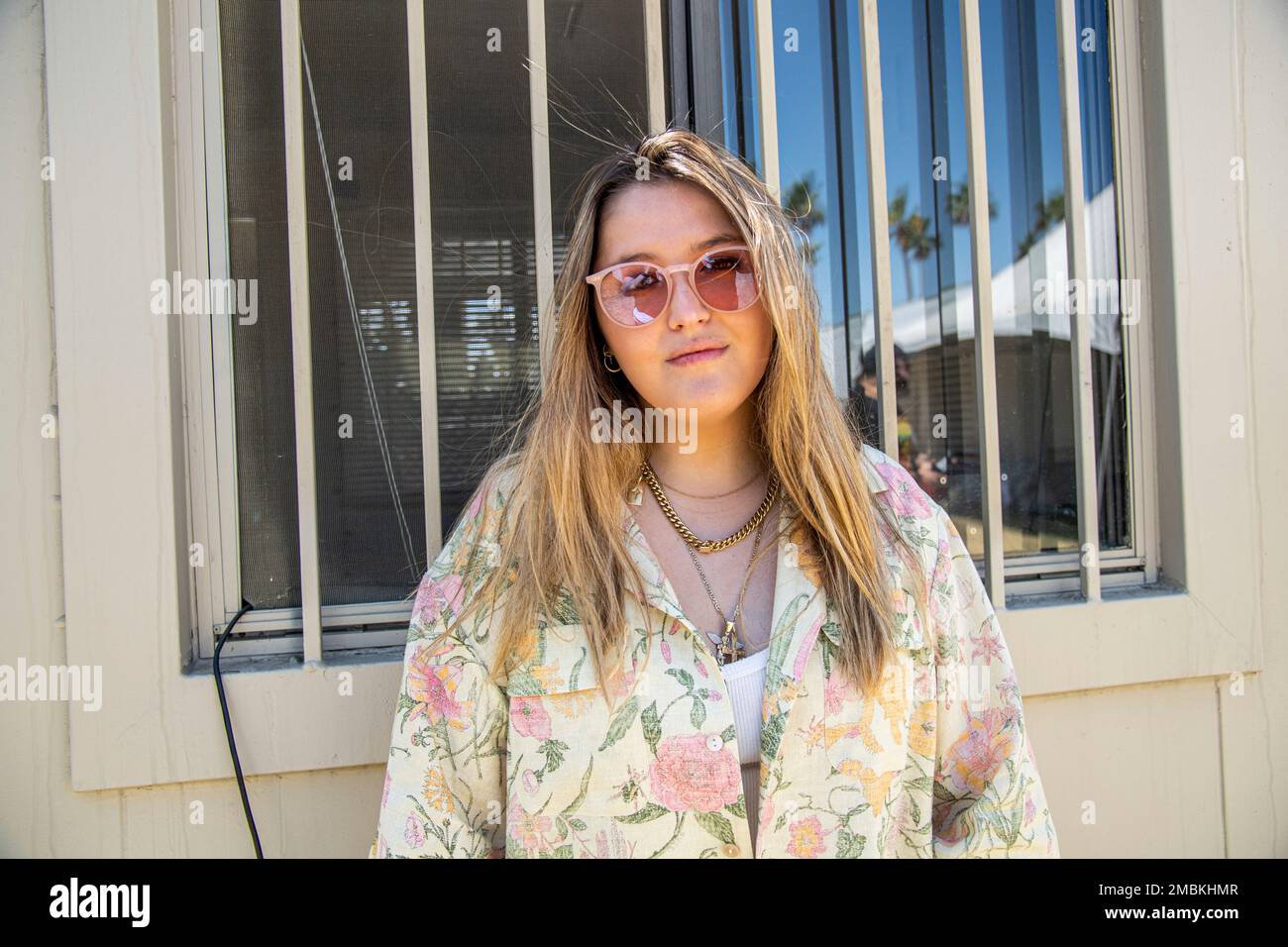 Chelsea Cutler poses at the Coachella Music & Arts Festival at the ...