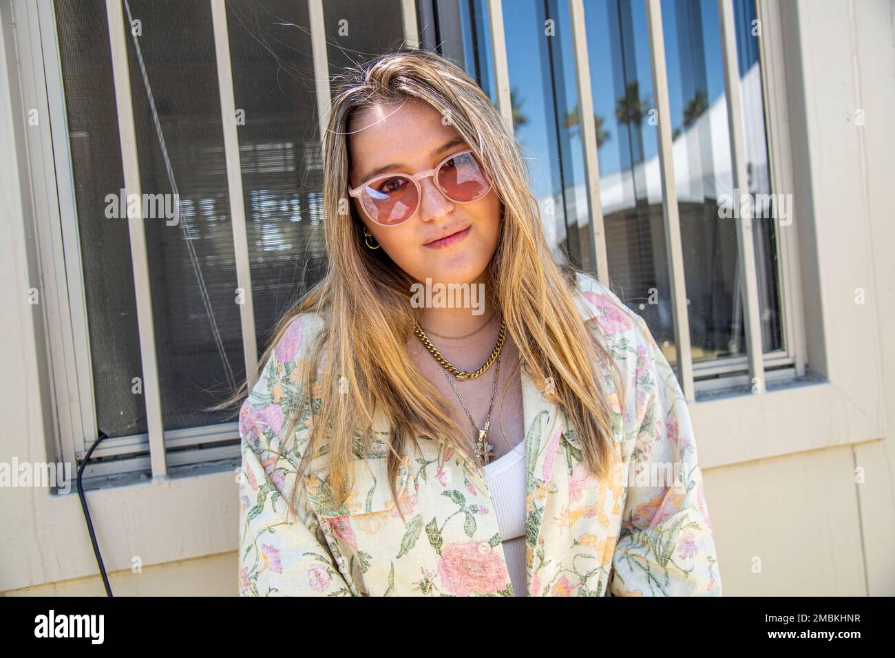 Chelsea Cutler poses at the Coachella Music & Arts Festival at the ...