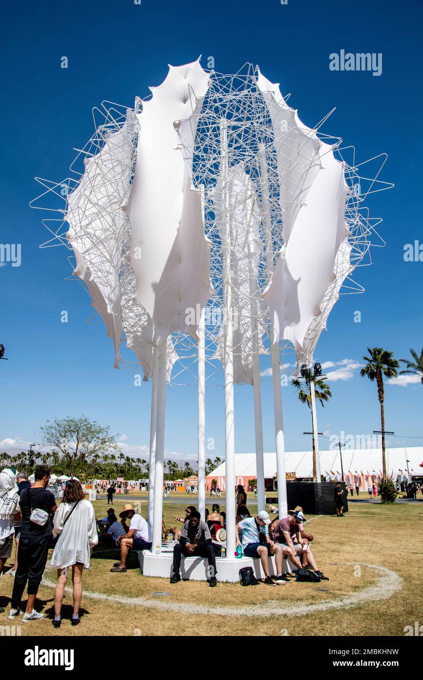Festivalgoers are seen at the Coachella Music & Arts Festival at the ...
