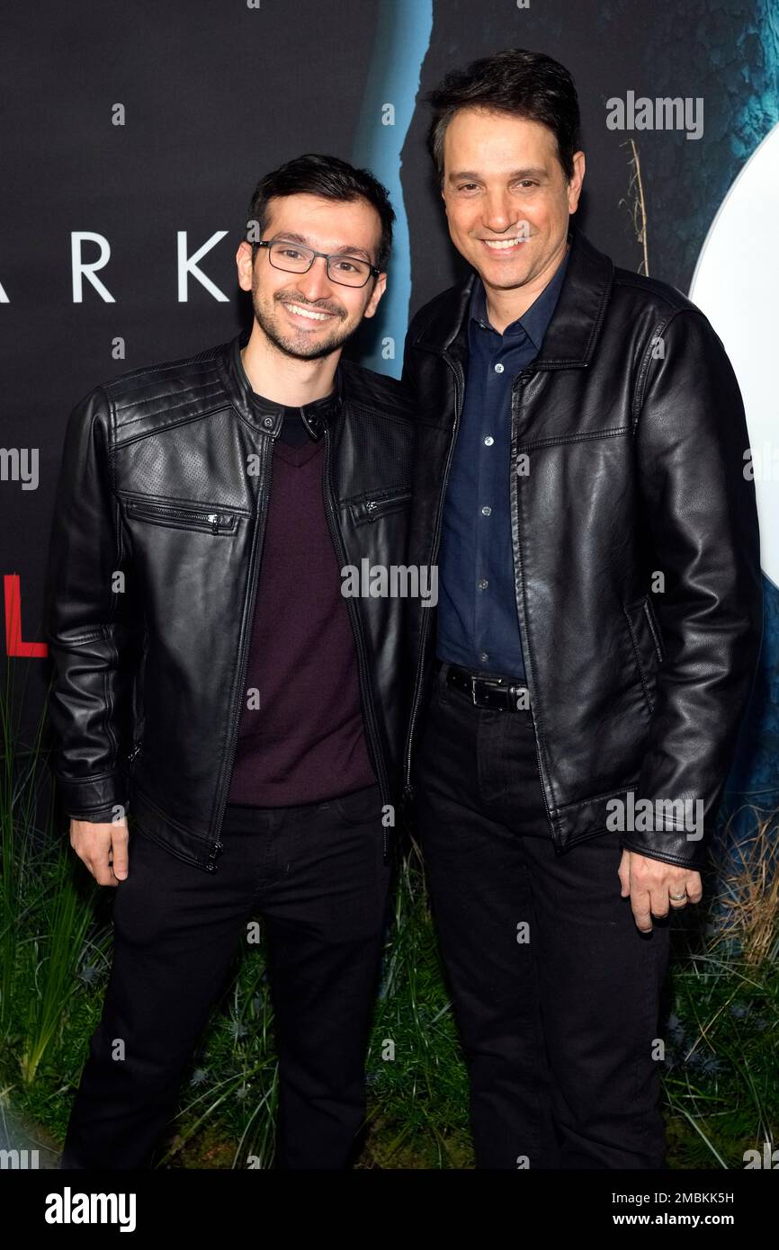 Daniel Macchio, left, and Ralph Macchio attend the world premiere of ...
