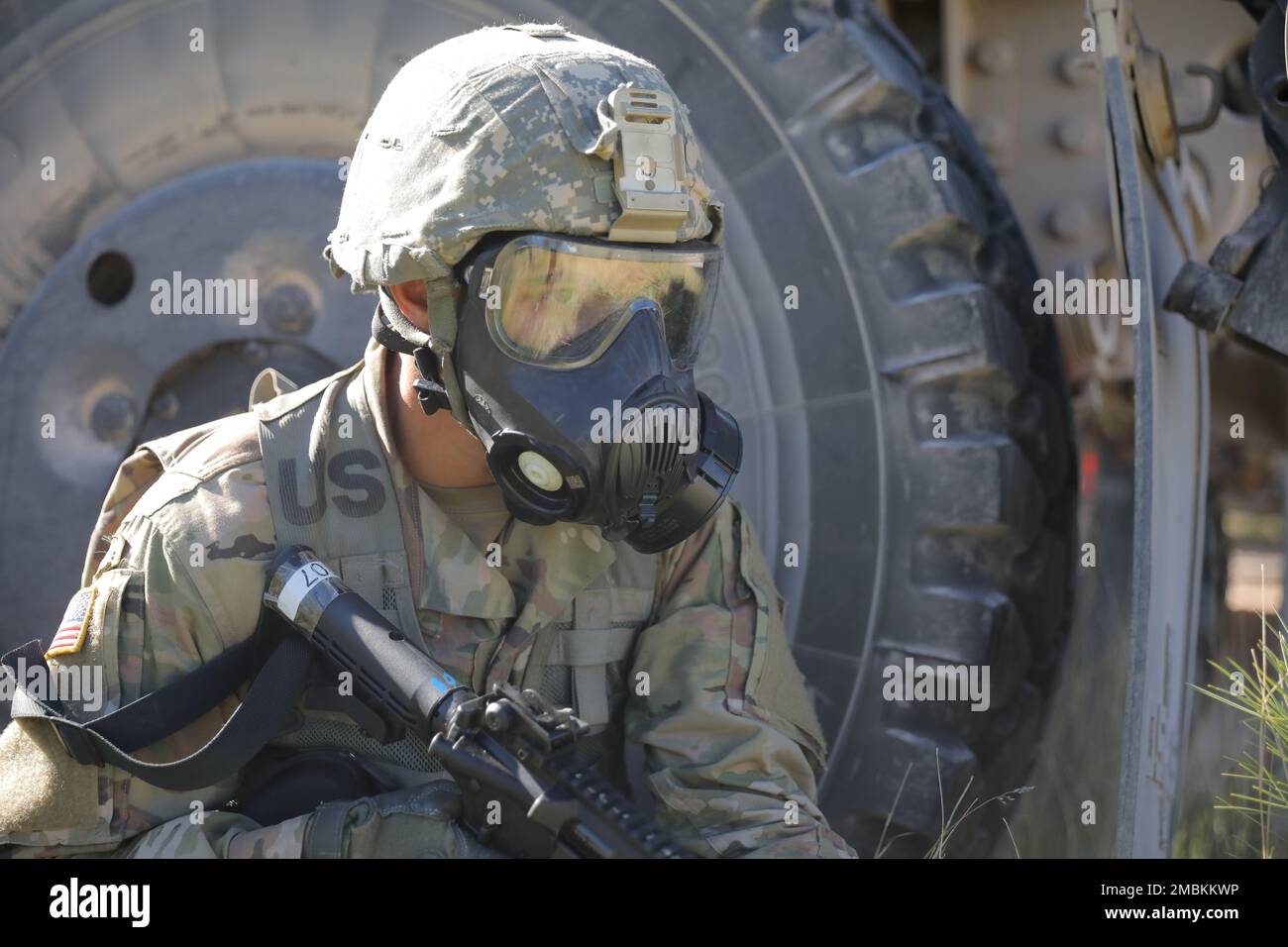 U.S. Army Sgt. Virgil Hope with Bravo Company, 163rd Infantry Regiment ...