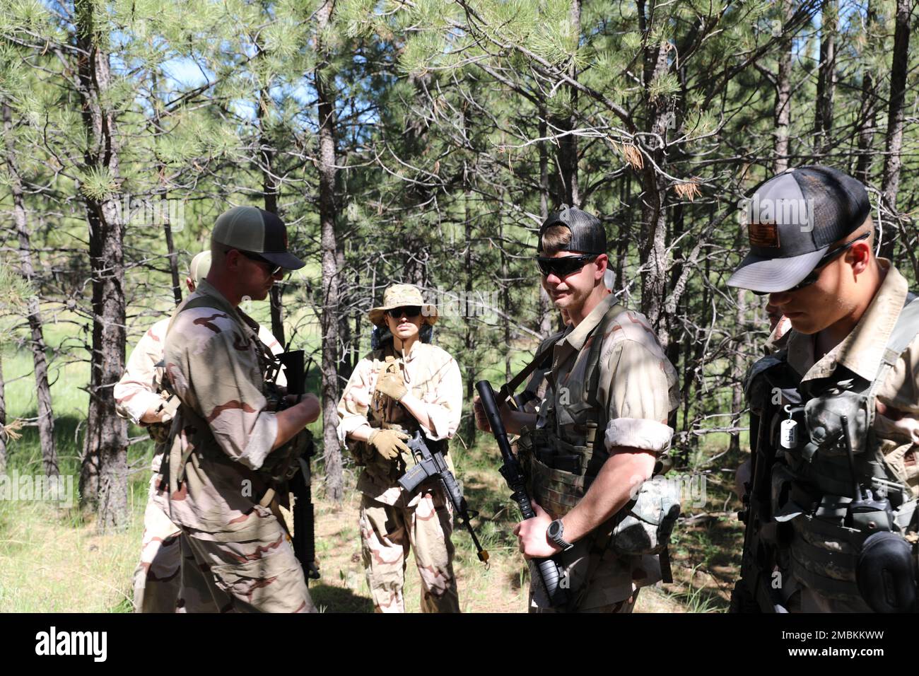 Soldiers with Bravo Company, 163rd Infantry Regiment, Montana Army ...