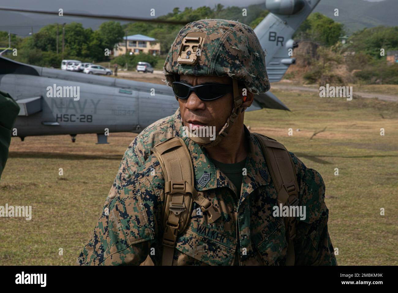 U.S. Marine Corps Sgt. Maj. Gregory Walker, battalion sergeant major ...