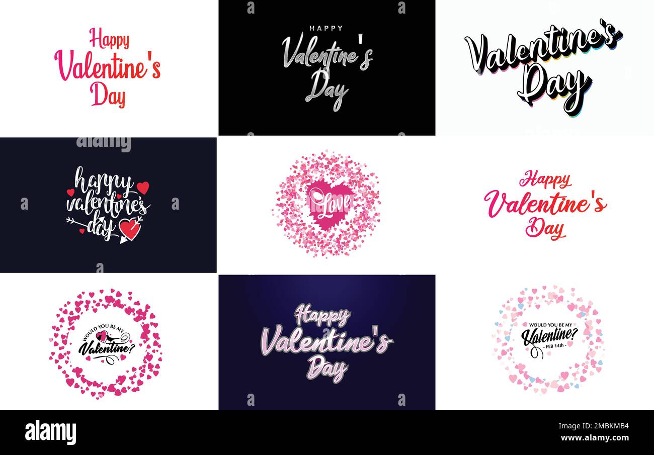 Pink October logo with hearts and calligraphy lettering isolated on ...