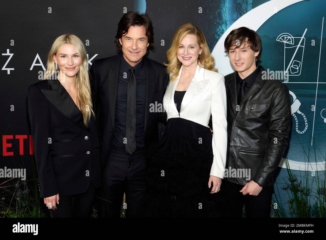 Sofia Hublitz, from left, Jason Bateman, Laura Linney and Skylar ...