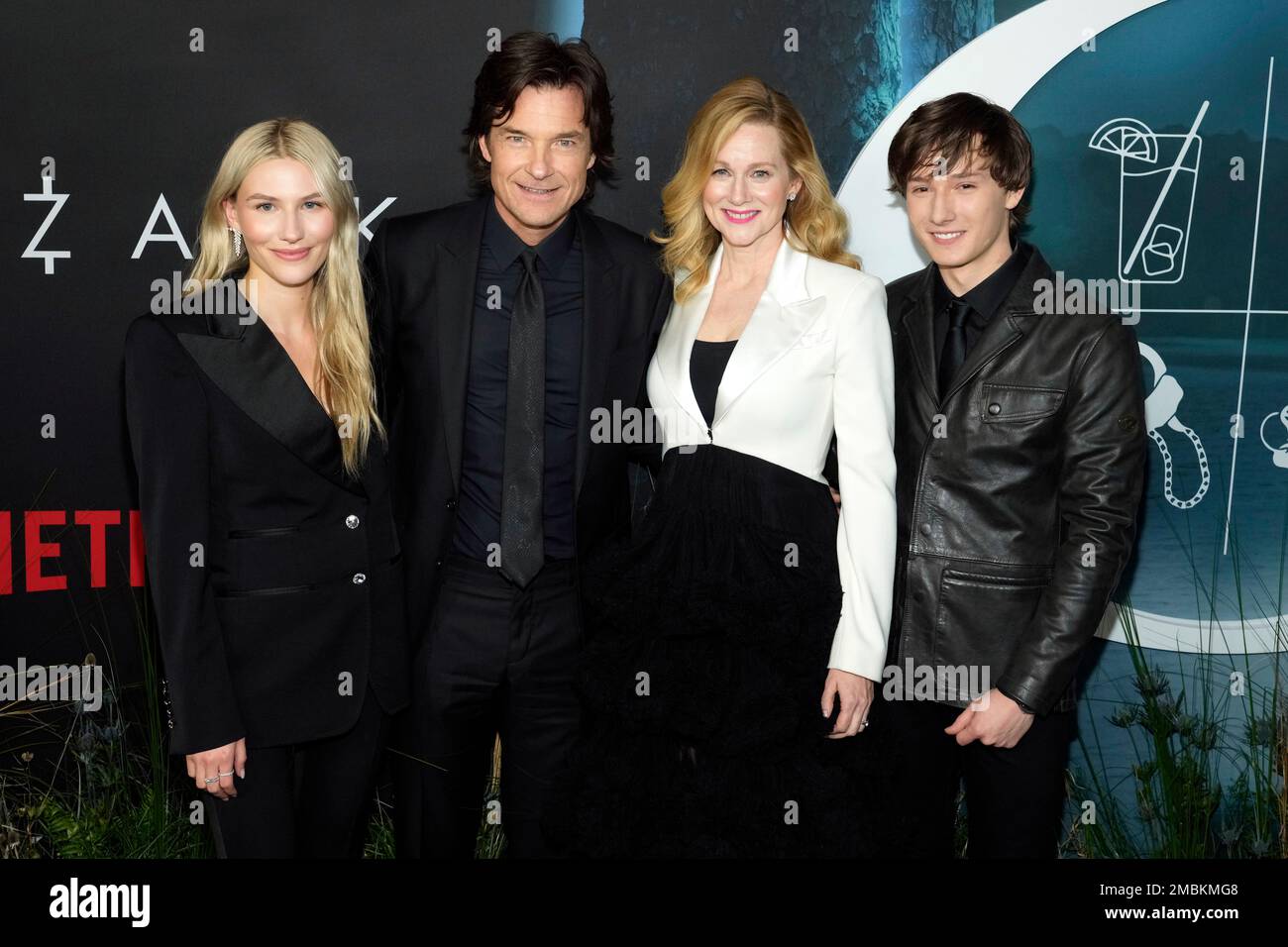Sofia Hublitz, from left, Jason Bateman, Laura Linney and Skylar ...