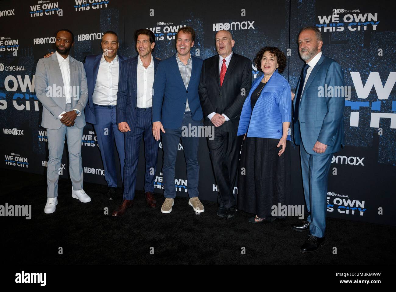 The cast of "We Own This City" attends the premiere of the HBO limited ...