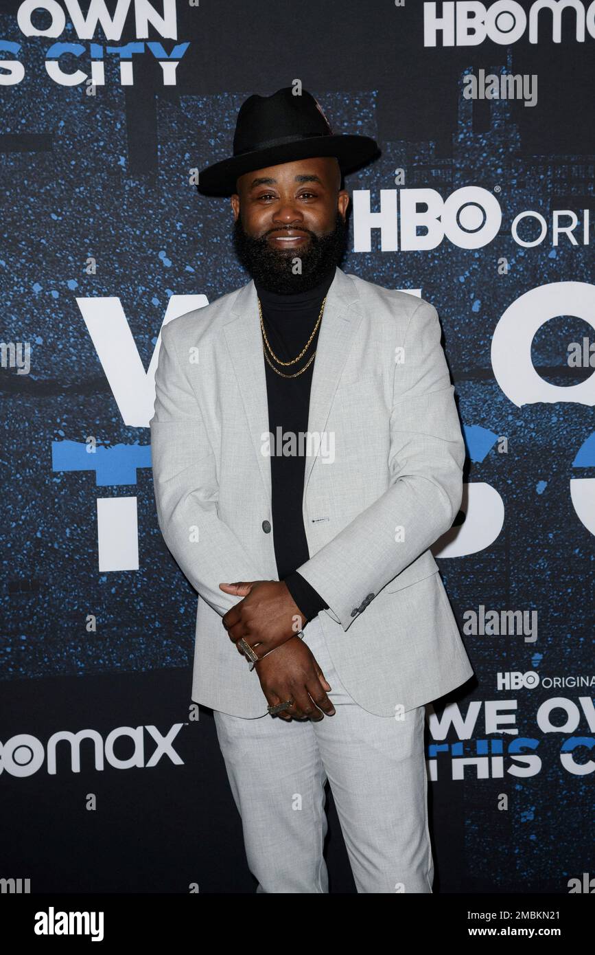 Tray Chaney attends the premiere of the HBO limited series "We Own This ...