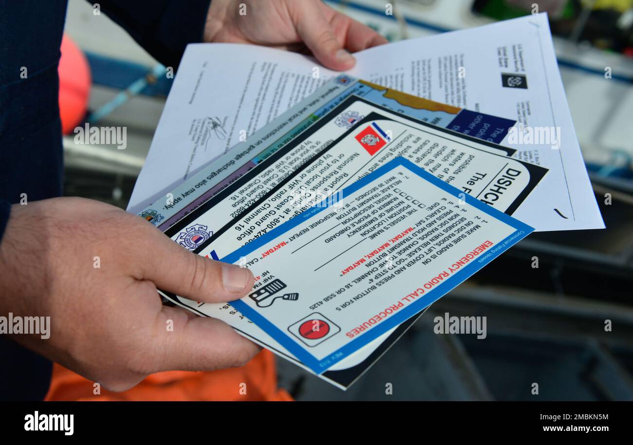 Commercial fishing vessel safety exam hi-res stock photography and ...