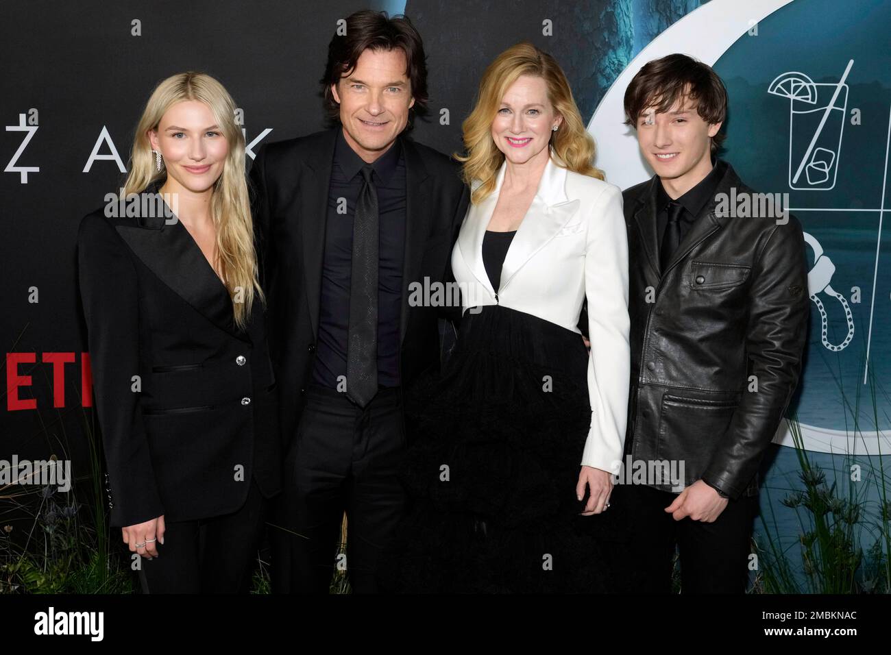 Sofia Hublitz, from left, Jason Bateman, Laura Linney and Skylar ...