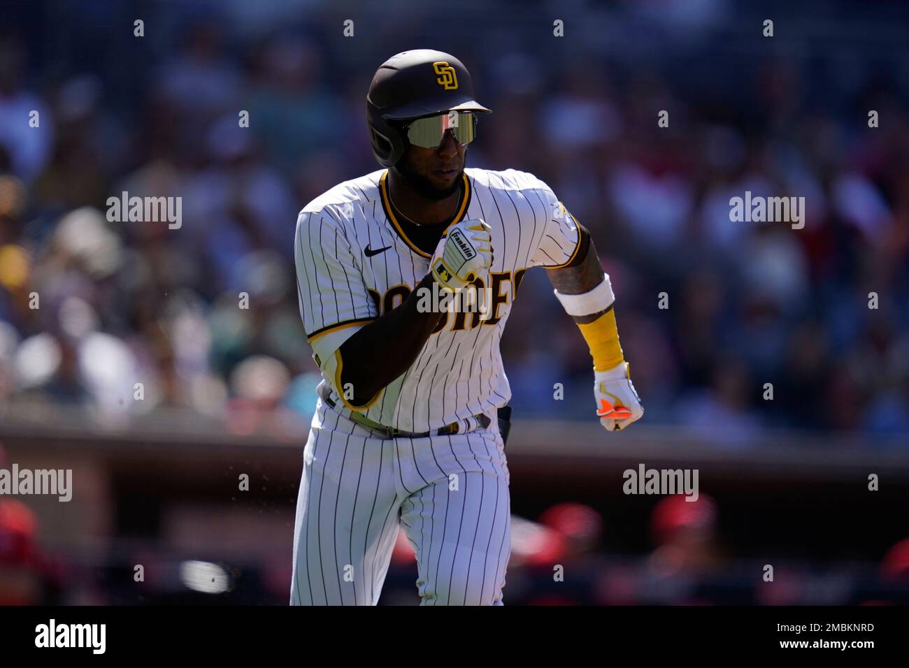 San Diego Padres' Jurickson Profar during the third inning of a ...