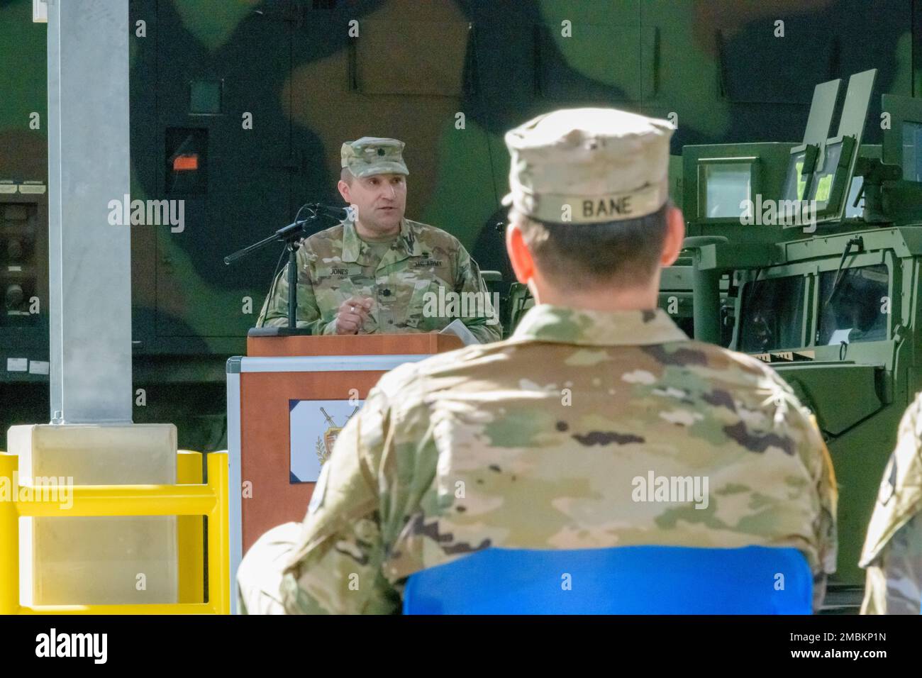 U.S. Army Lt. Col. Aaron L. Jones., former commander of the 405th Army ...