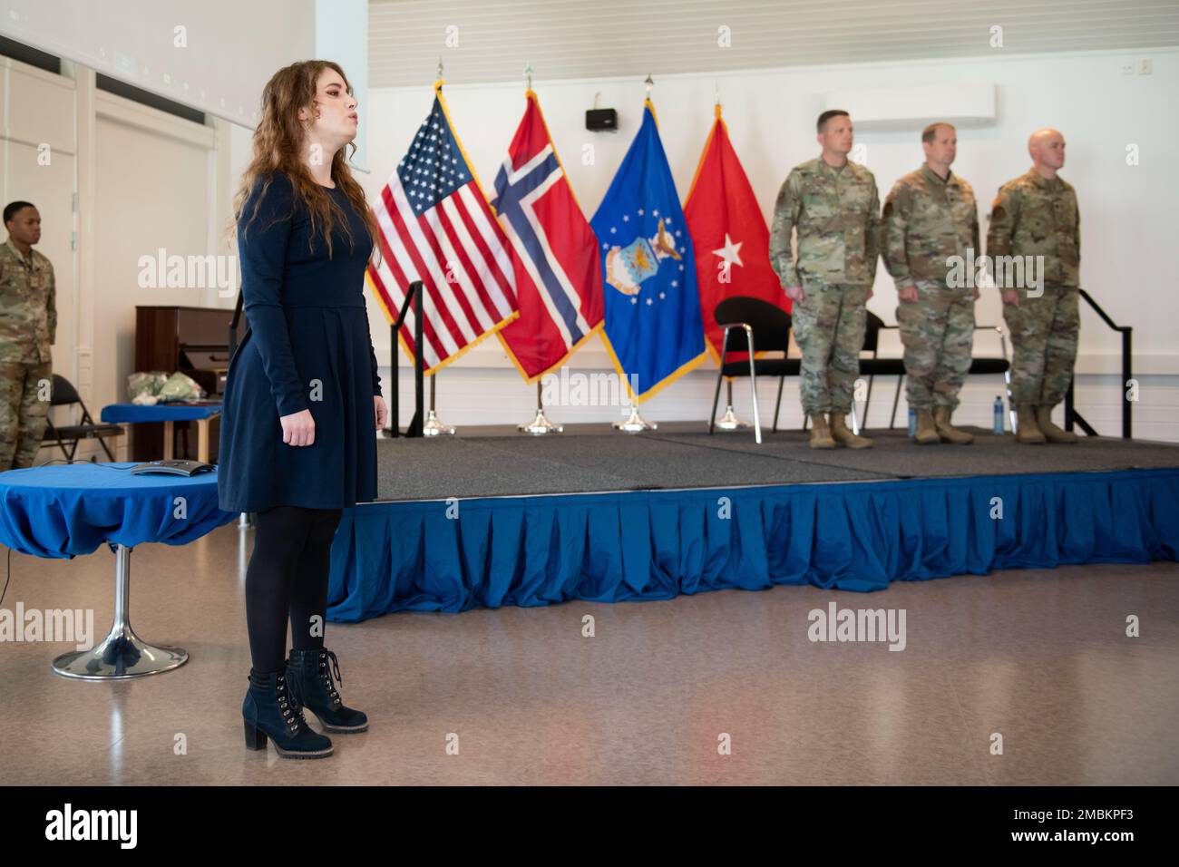 A linguist from the NATO Joint Warfare Centre (JWC) at the Jåttå ...