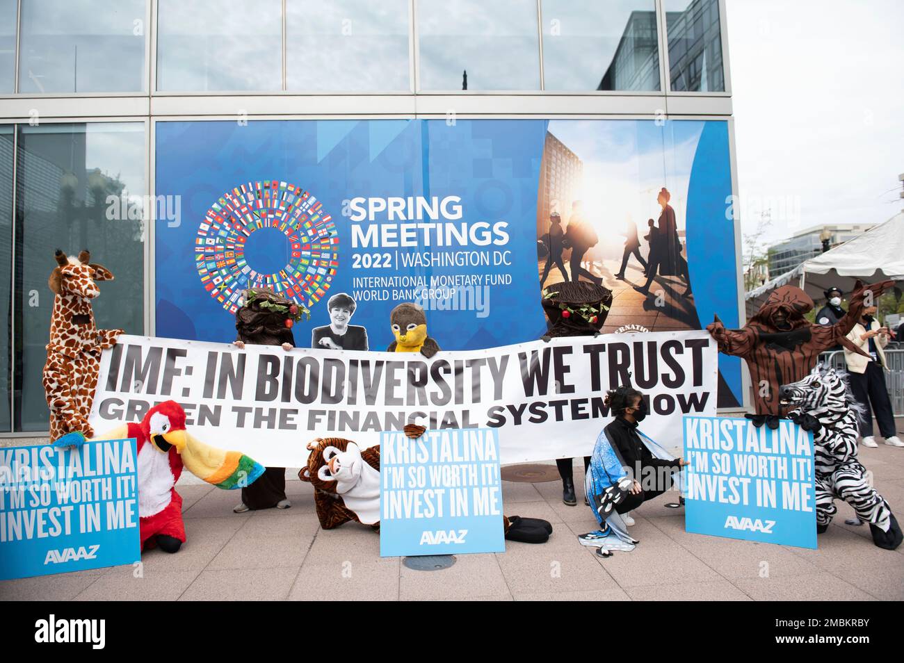 IMAGE DISTRIBUTED FOR AVAAZ - Avaaz activists dressed as animals and ...