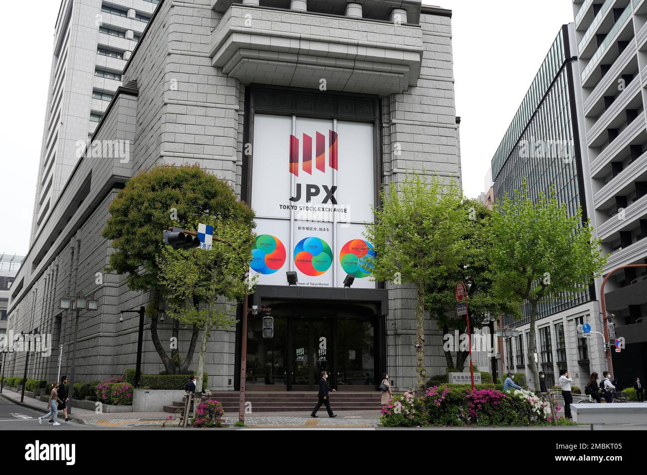 Tokyo Stock Exchange, owned by Japan Exchange Group (JPX) is seen in ...