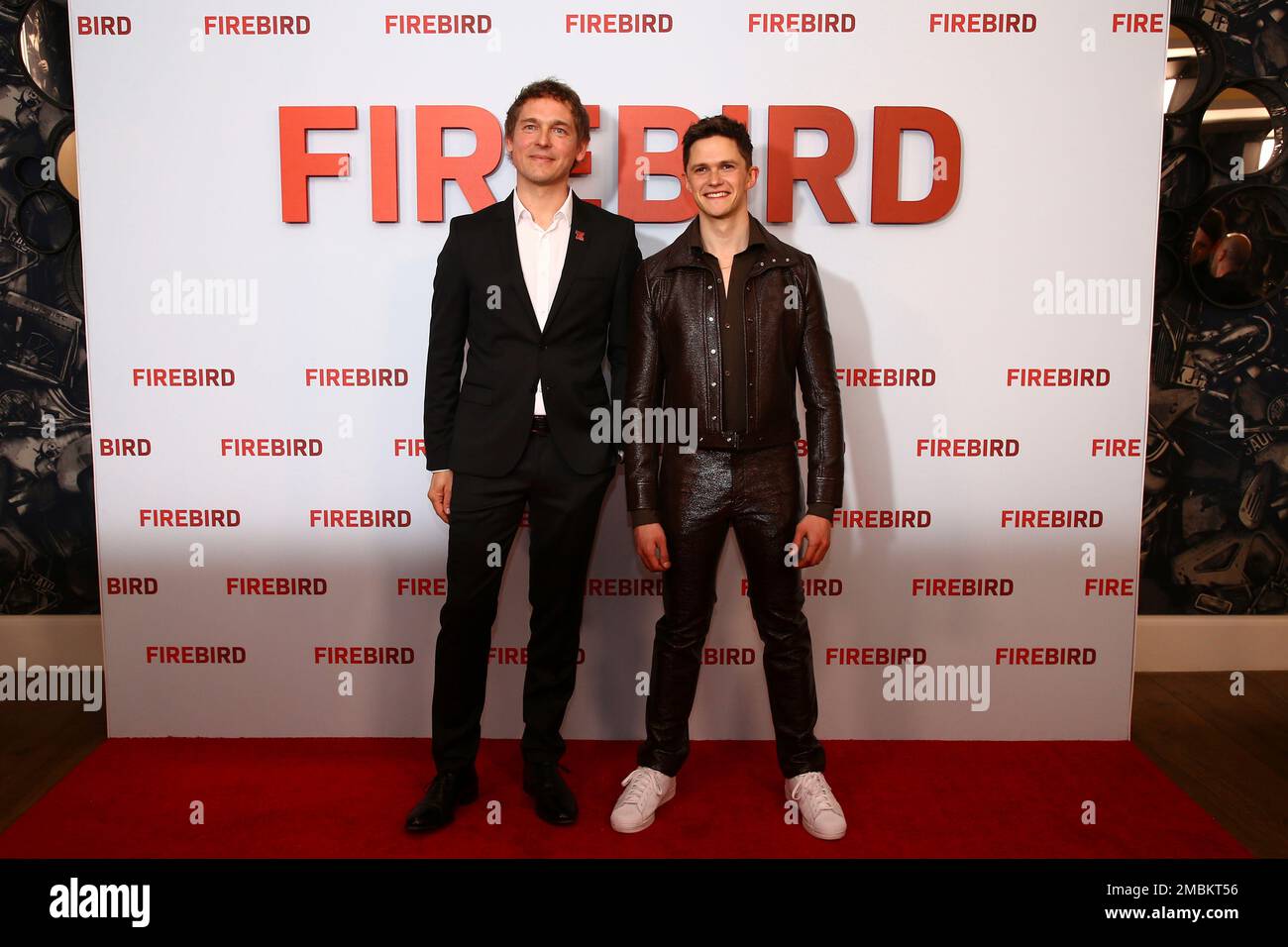 Tom Prior, right and director Peeter Rebane pose for photographers upon ...