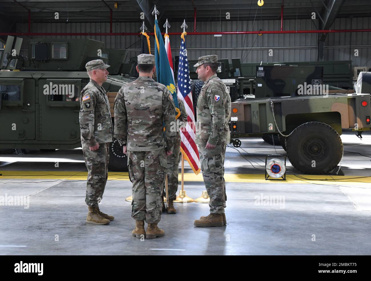 Official Party consisting of Incoming Army Field Support Battalion ...