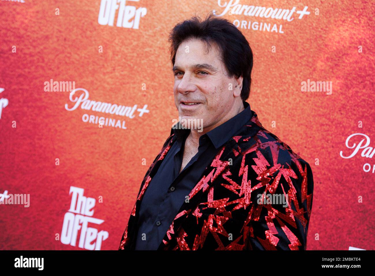 Lou Ferrigno arrives at the premiere of "The Offer" on Wednesday, April ...