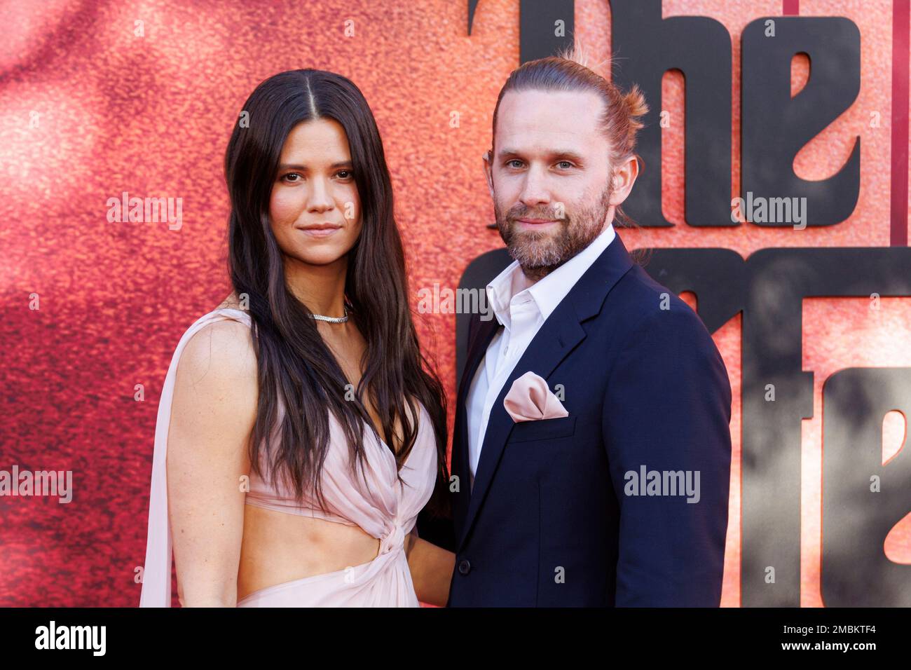 Meredith Garretson, left and Daniel Garretson arrive at the premiere of ...