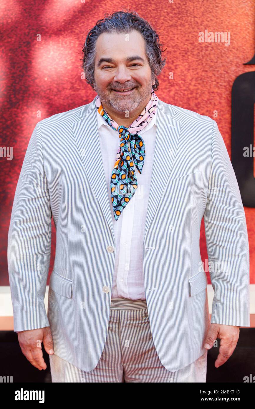 Patrick Gallo arrives at the premiere of "The Offer" on Wednesday ...