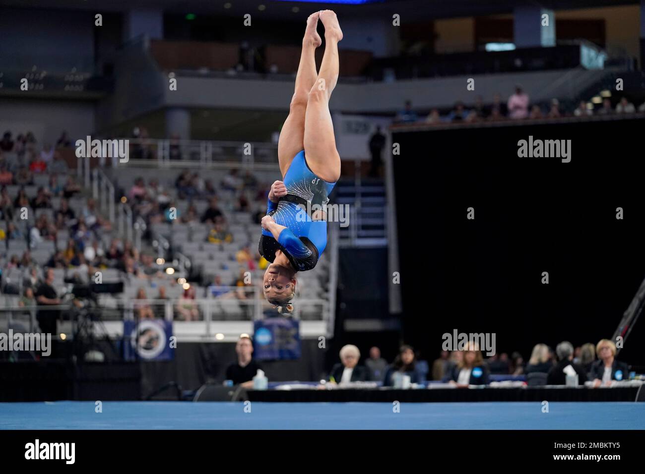 Florida's Alyssa Baumann competes on the floor exercise during the NCAA ...