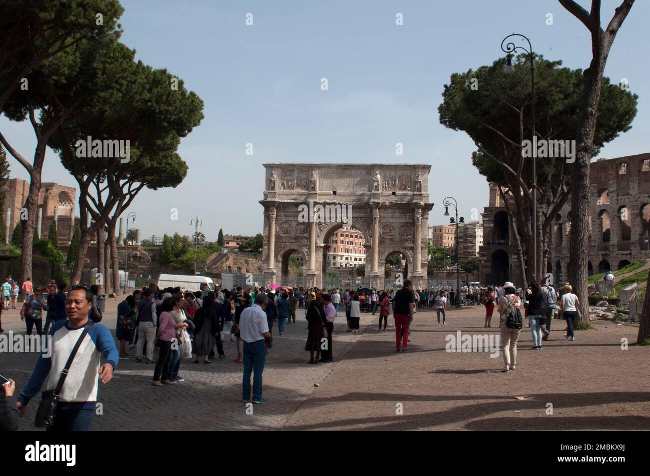 Walking through the Roman Forum in Rome, Italy Stock Photo - Alamy