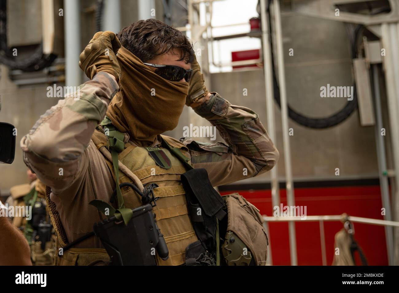 French Armed Forces ride an engin de debarquement amphibie rapide ...