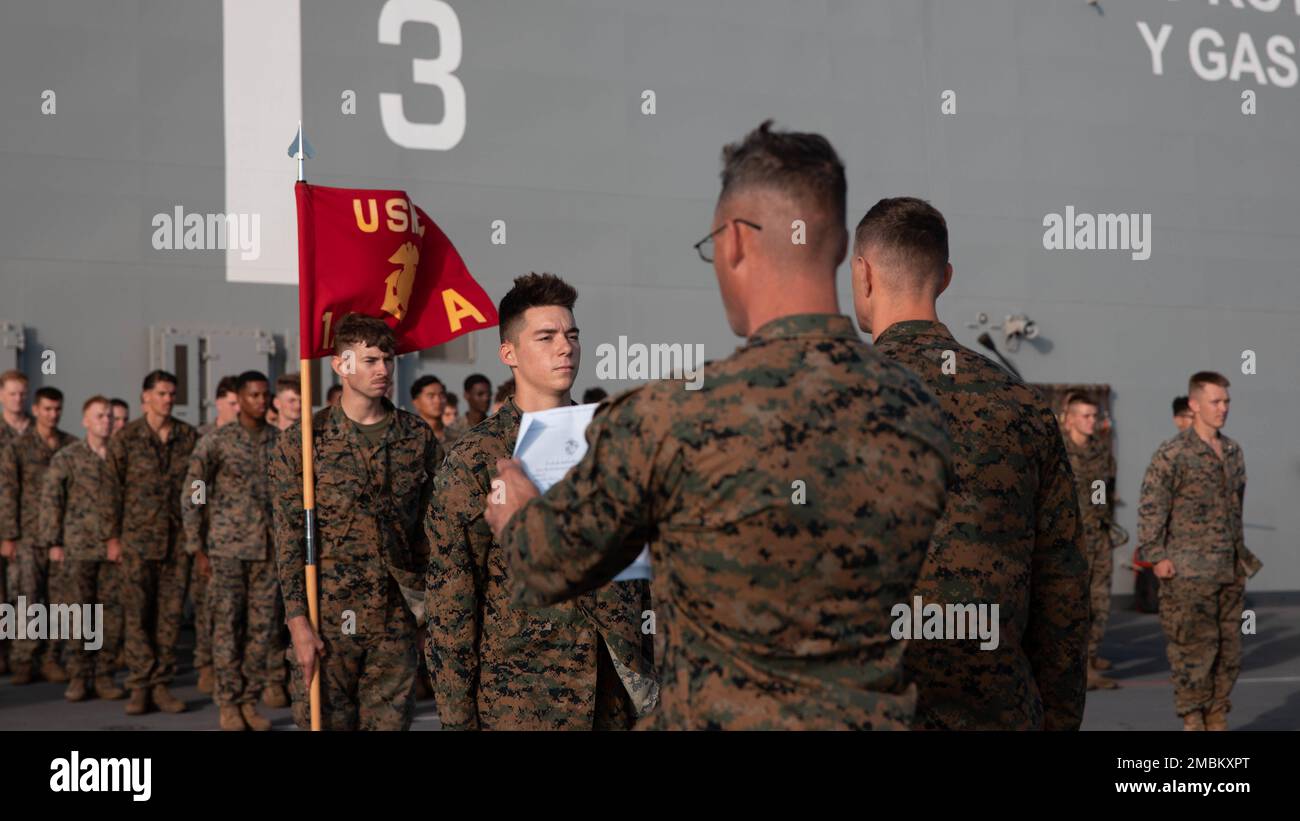 U.S. Marine Corps 1st Sgt. Timothy Spreader, a company first sergeant ...