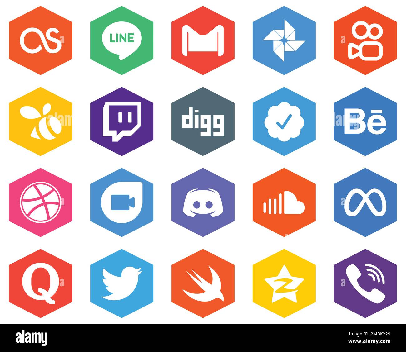 Discord white logo Stock Vector Images - Alamy