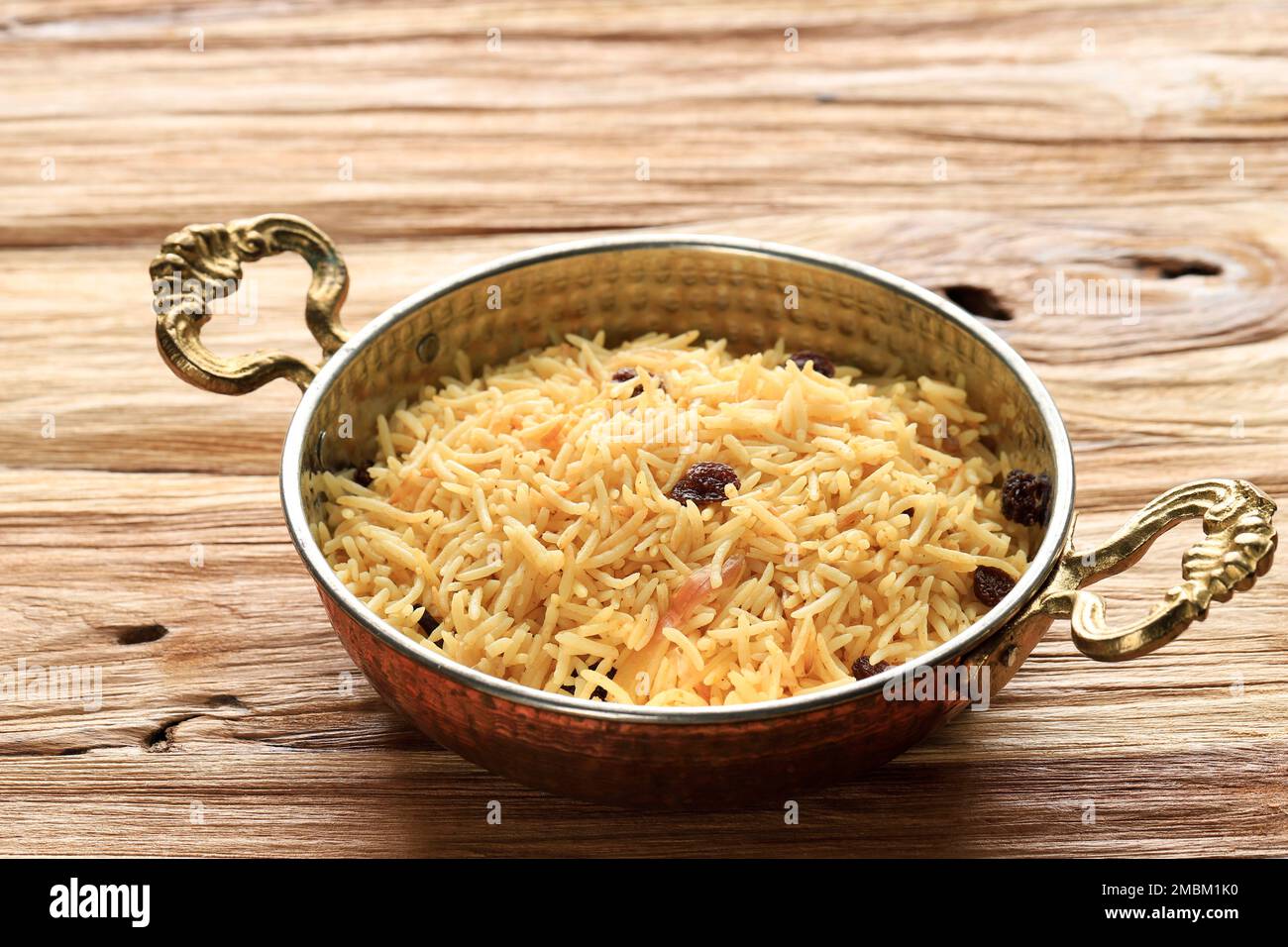 Basmati Rice Kebuli with Spice and Raisin Stock Photo - Alamy