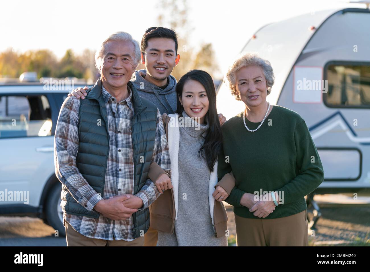 The happy family Stock Photo - Alamy