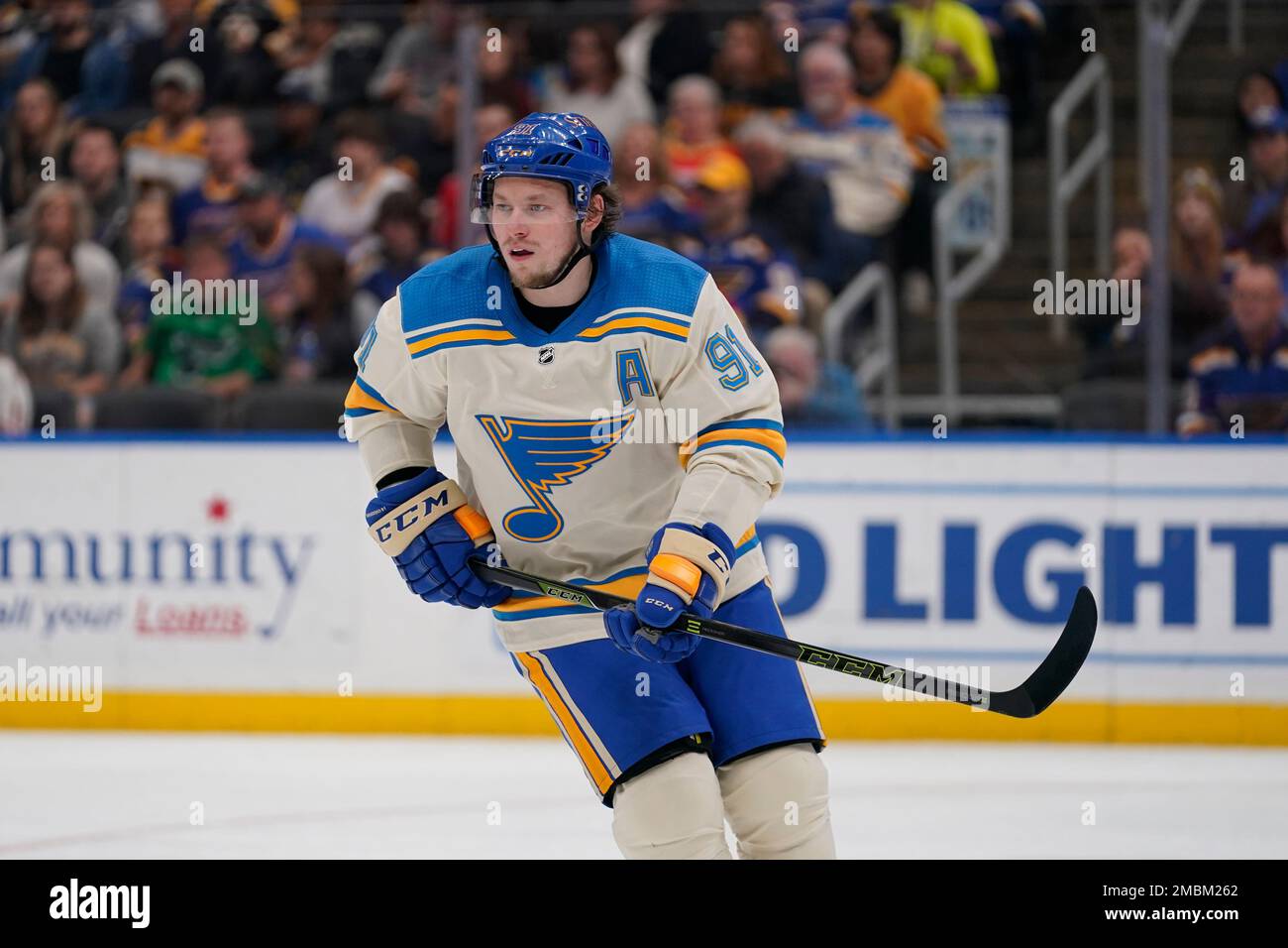 St. Louis Blues' Vladimir Tarasenko in action during the first period ...