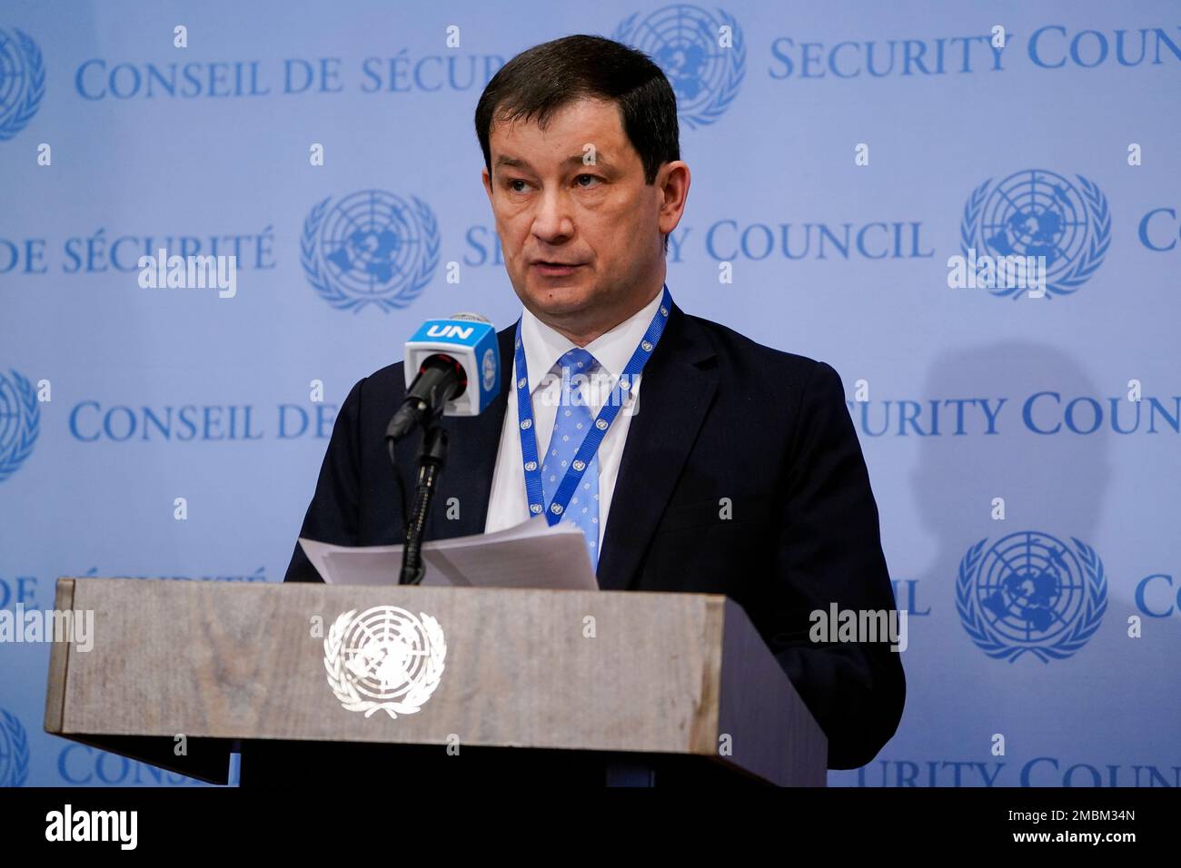 Dmitry Polyanskiy, First Deputy Permanent Representative of the Russian ...