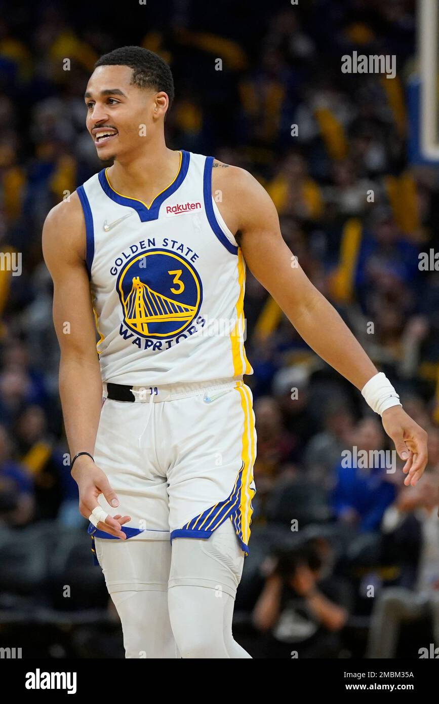 Golden State Warriors guard Jordan Poole during Game 2 of an NBA ...