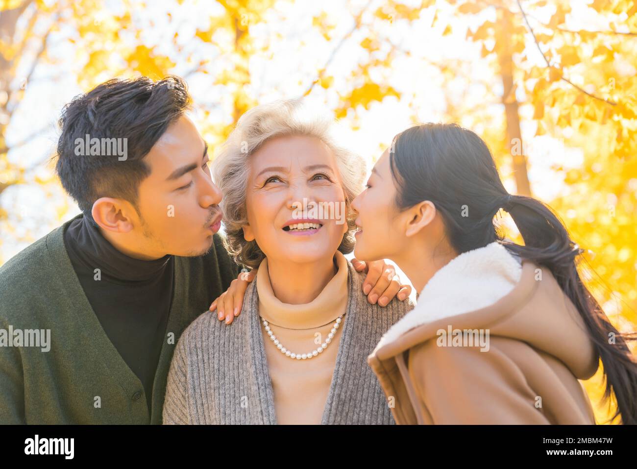 The happy family Stock Photo - Alamy