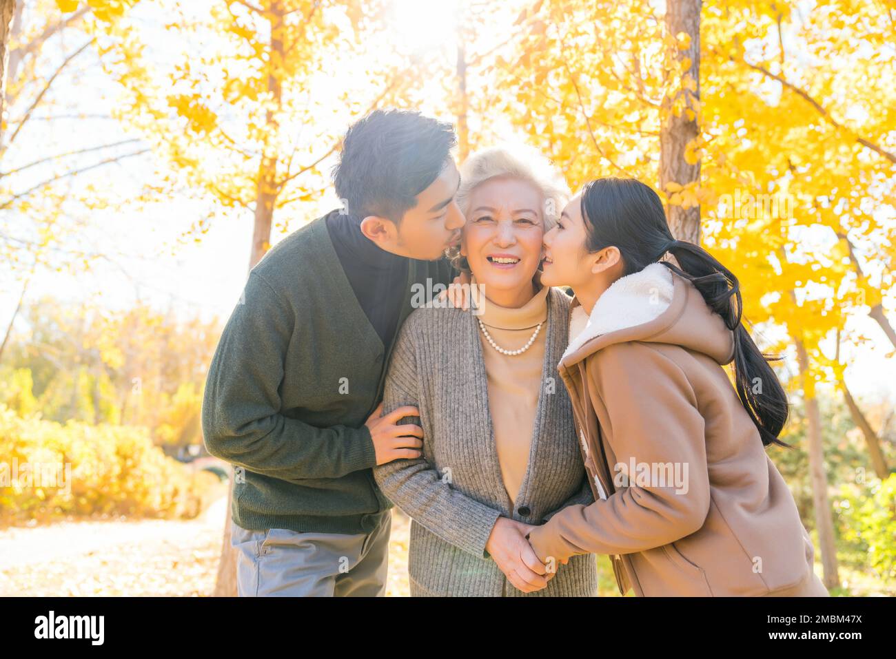 The happy family Stock Photo - Alamy
