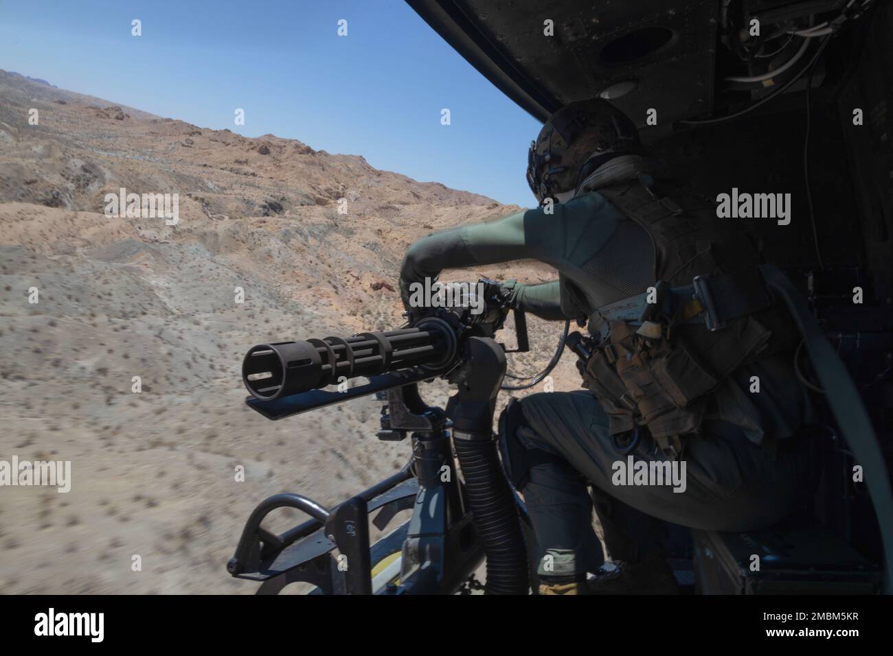 U.S. Marine Cpl. Robert Sponable, a crew chief with Marine Light Attack ...