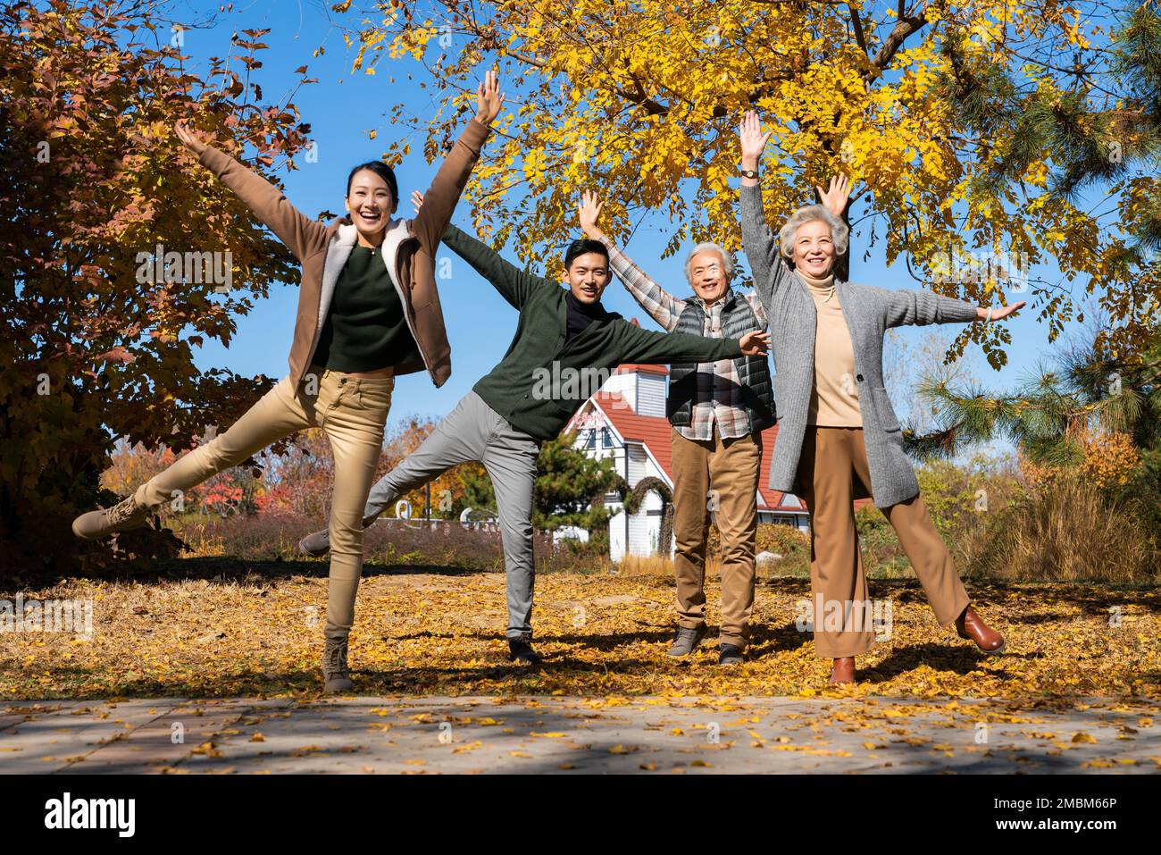 The happy family Stock Photo - Alamy